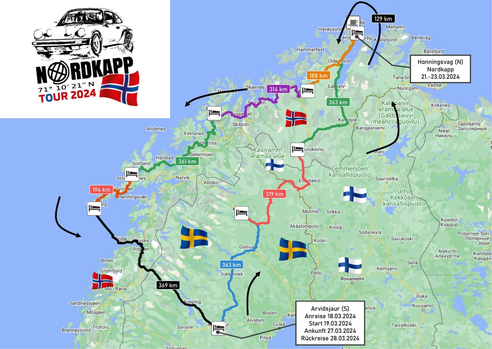 Nordkapp-Reise - plusrallye